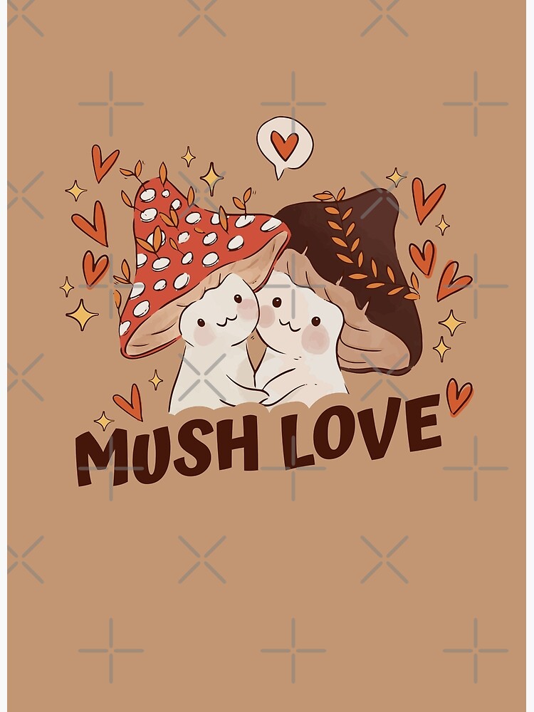 "Cute Cottage Core Mushroom Valentine - Fairycore " Poster for Sale by ...