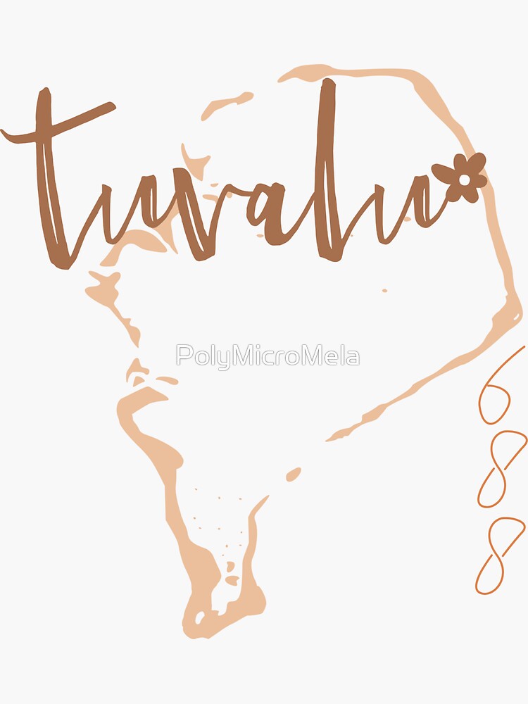 "Tuvalu" Sticker for Sale by PolyMicroMela | Redbubble