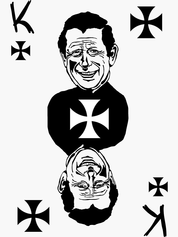 "King Charles III" Sticker for Sale by LineHyphenDash | Redbubble