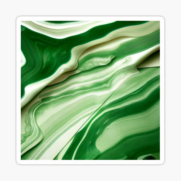 "Deepest Emerald Green III" Sticker for Sale by marbleco | Redbubble
