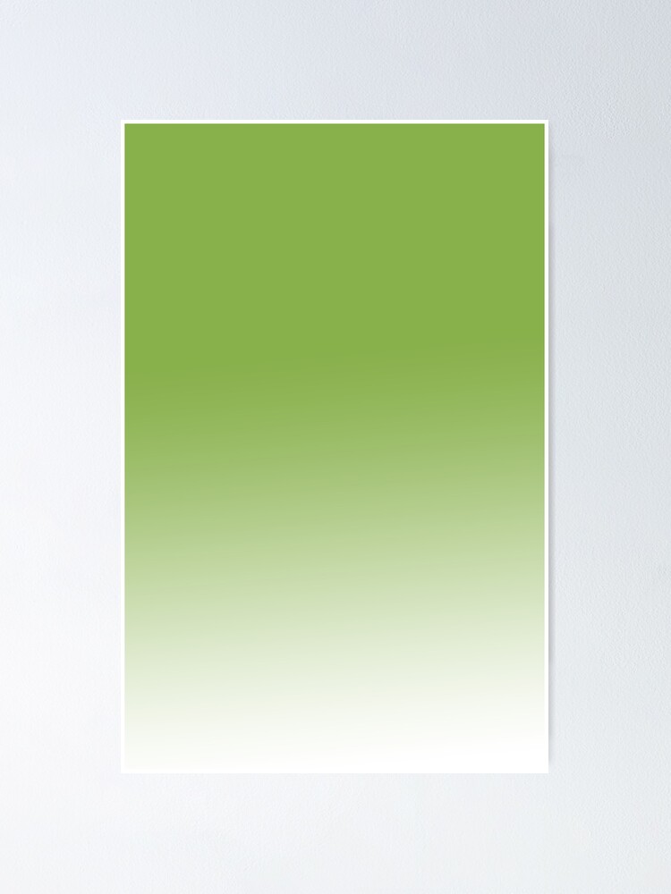 Póster «GRADIENTE OMBRE PANTONE COLOR DEL AÑO 2017 VERDE Y BLANCO» de ...
