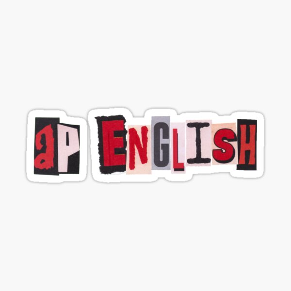 "AP English - School Subject Label" Sticker for Sale by Mawked | Redbubble