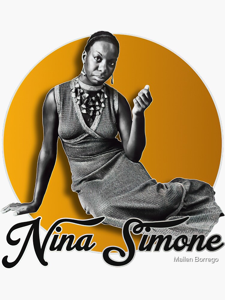 "Queen Nina Simone Gold Tribute " Sticker for Sale by VuNhaTieuLa ...