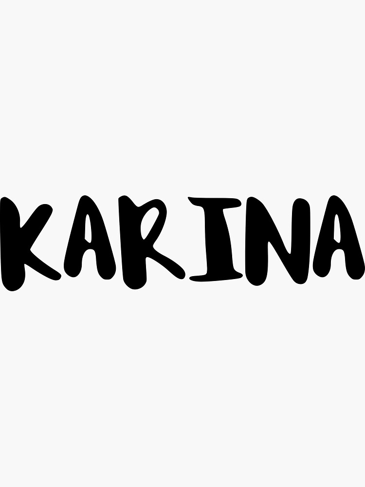 "KARINA" Sticker for Sale by FTML | Redbubble