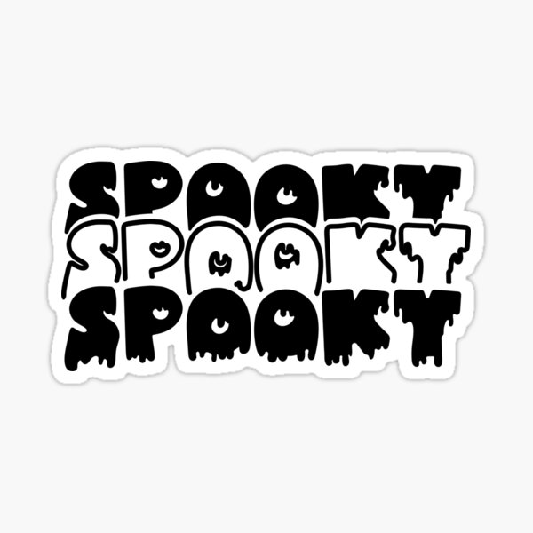 "Spooky Spooky Spooky Halloween Design" Sticker for Sale by mkzmerch ...