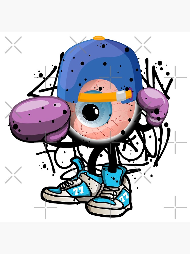 "Boxing Monster Graffiti Street Art" Poster for Sale by NobuCollections ...