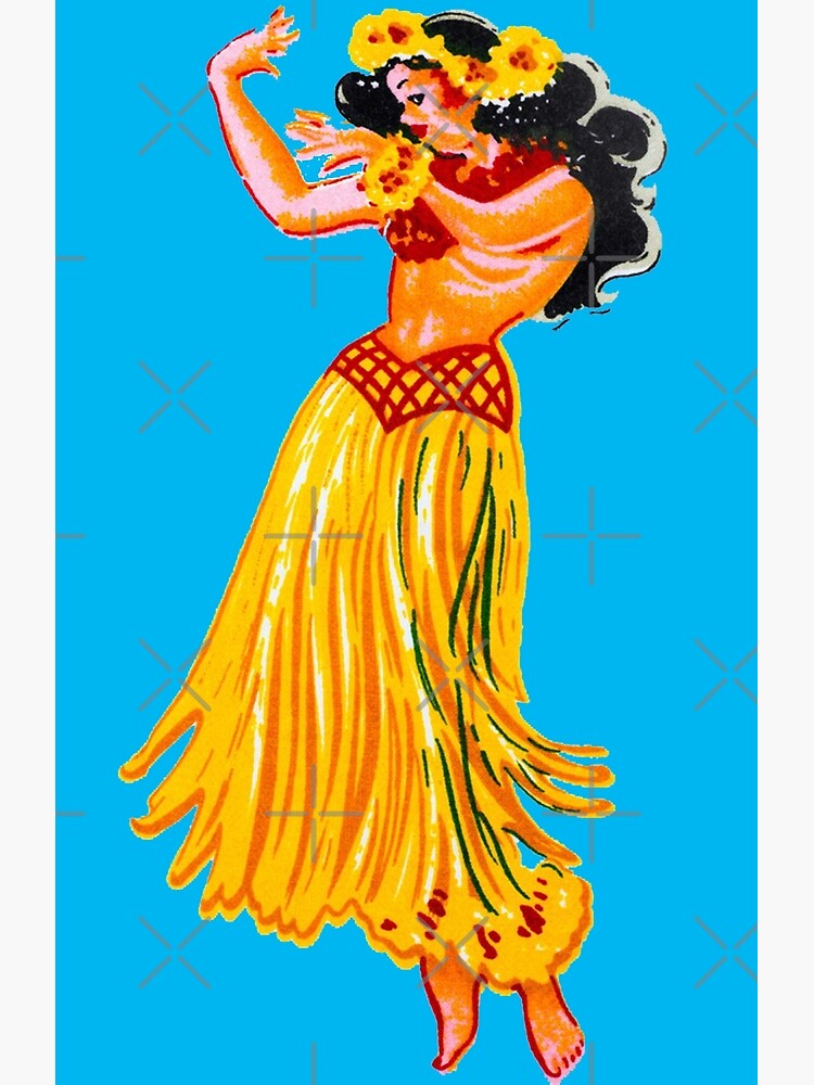 "Hula Girl Pinup" Poster for Sale by racecar32 | Redbubble