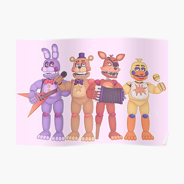 "FNaF" Poster for Sale by xqv33n13 | Redbubble