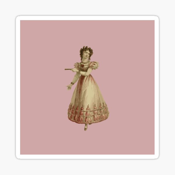 "Regency Lady with a fan" Sticker for Sale by CastlesClassics | Redbubble