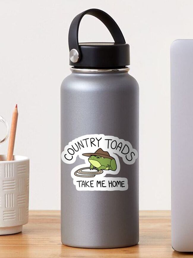"Country Toads, Take me home" Sticker for Sale by KELSHORNTON | Redbubble