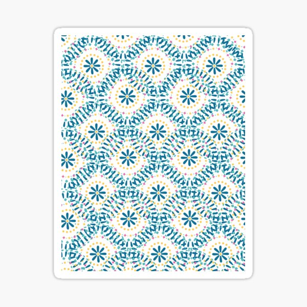 "Traditional patterns" Sticker for Sale by MYWMC | Redbubble