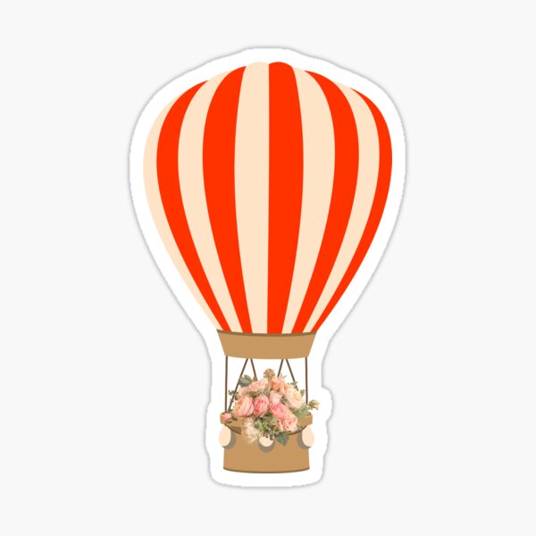 "Air Balloon Sticker" Sticker for Sale by nam-namira | Redbubble