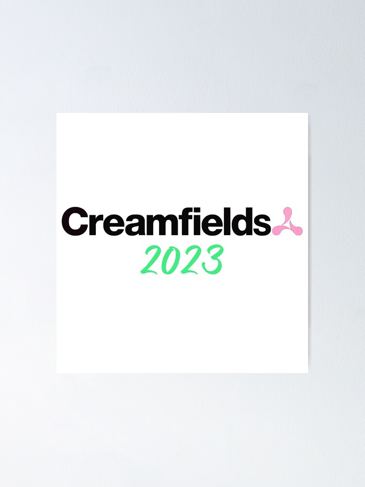 "Creamfields 2023 Black Text Pink Logo" Poster for Sale by bootas ...