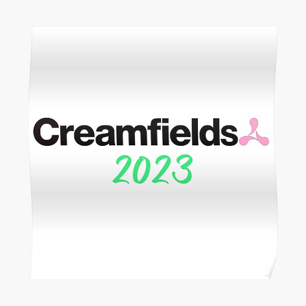 "Creamfields 2023 Black Text Pink Logo" Poster for Sale by bootas ...