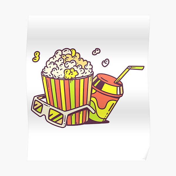 "Pop ART Popcorn" Poster for Sale by CodeSensei | Redbubble
