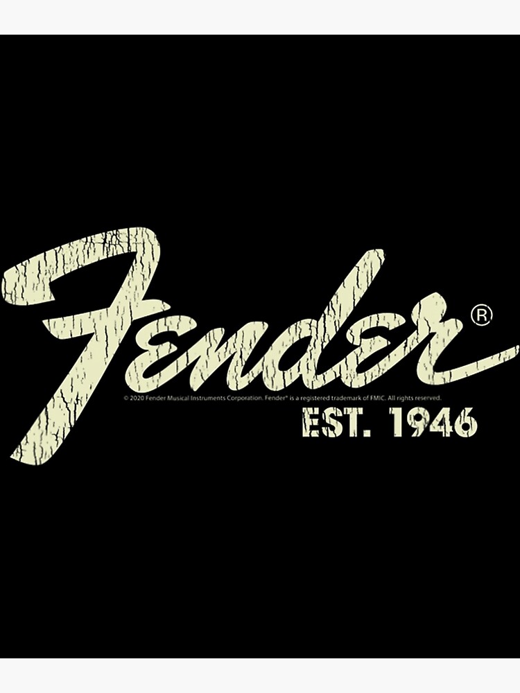 "Fender Classic Fender Est. 1946" Poster for Sale by yvonneybkw | Redbubble