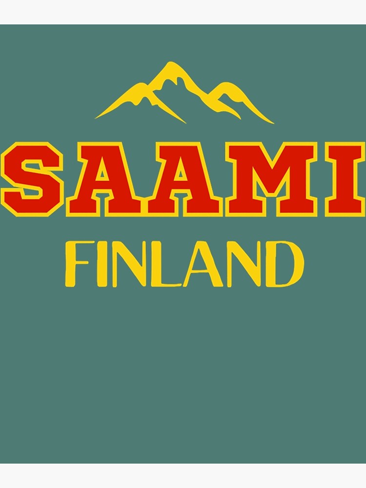 Póster «Saami Finlandia con una silueta de Korvatunturi» de ShaneErnser ...