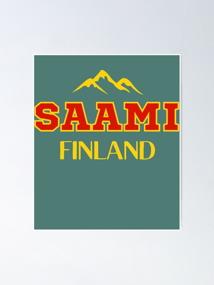 Póster «Saami Finlandia con una silueta de Korvatunturi» de ShaneErnser ...