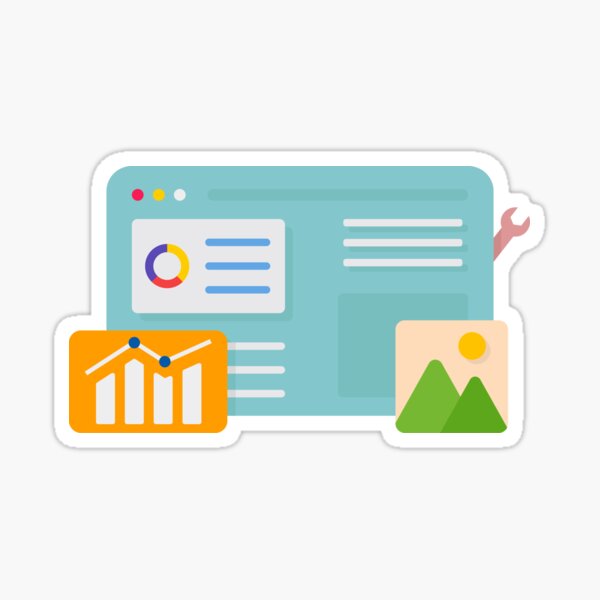 "Seo optimization for website template" Sticker for Sale by GraphicMall ...