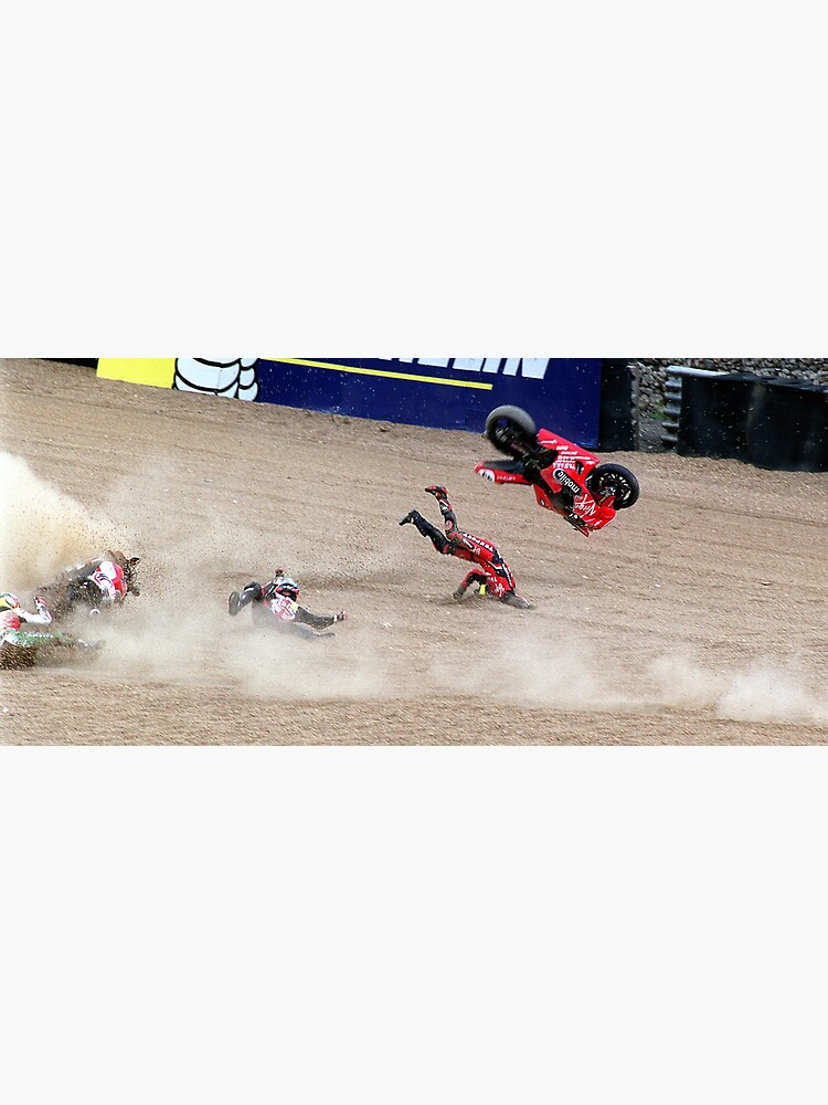 "Steve Hislop Crash" Art Print by photobymdavey | Redbubble