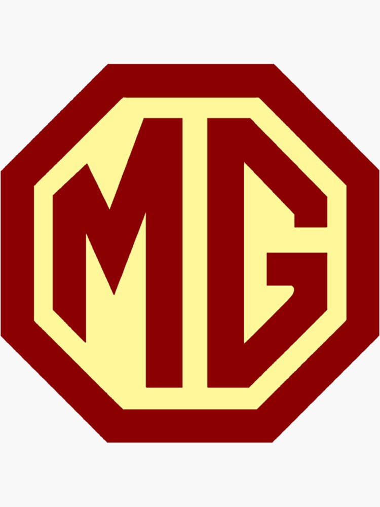 "Classic cars logo mg" Sticker for Sale by AileenGoss | Redbubble