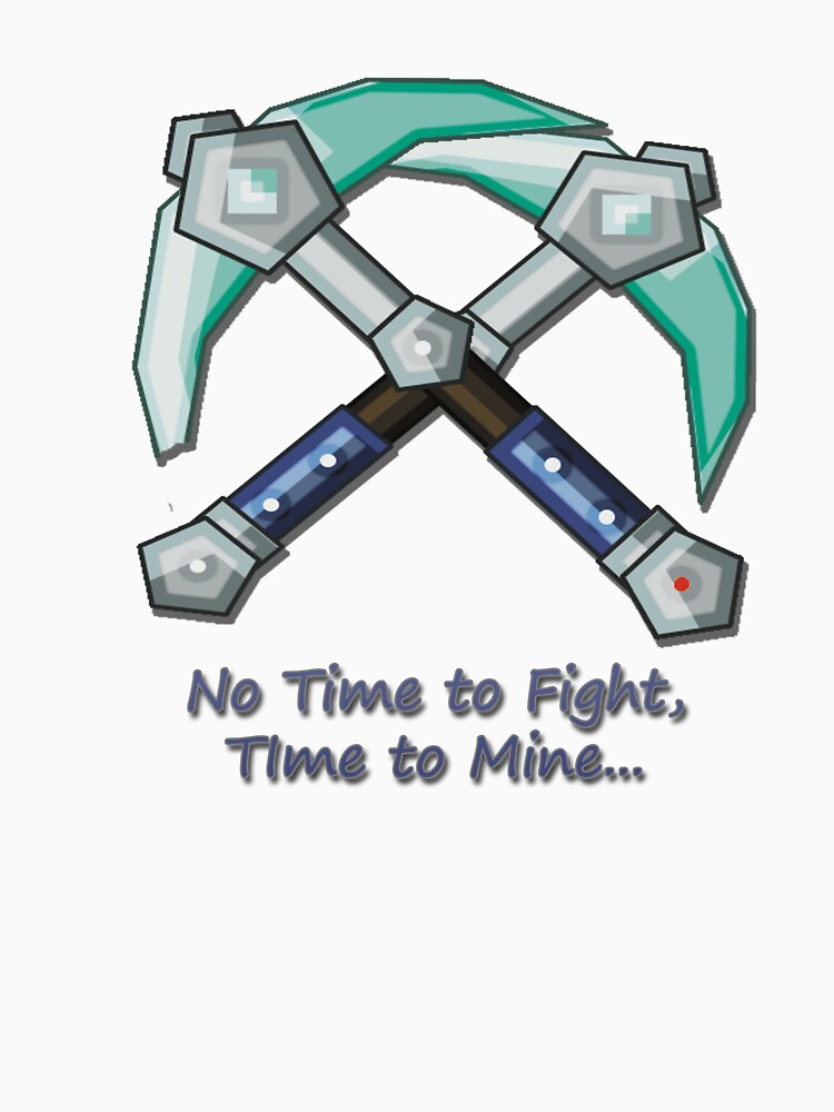 "Minecraft Diamond Pickaxe Saying" T-shirt for Sale by cjoseph212 ...