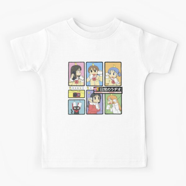 "Nichijou - All Characters " Kids T-Shirt for Sale by RokafellaFinds ...