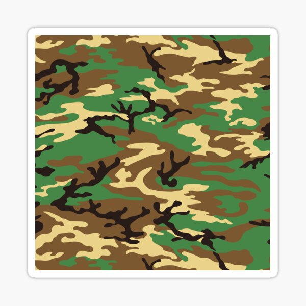 "SIMPLE army camo" Sticker for Sale by Manda-Shop | Redbubble