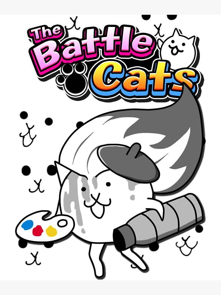 "Painter Cat Battle Cats " Poster for Sale by RokafellaFinds | Redbubble