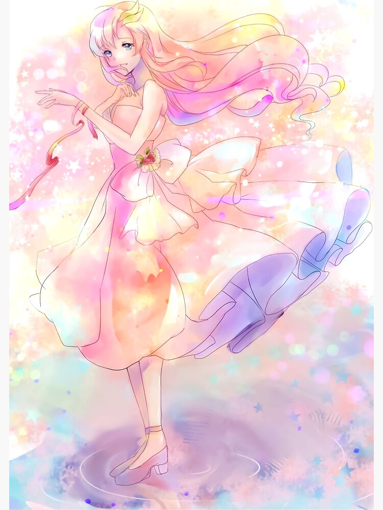 Lacus Clyne Mobile Suit Gundam 00 Artwork For Fan Poster For Sale By Paolaxcarrot Redbubble