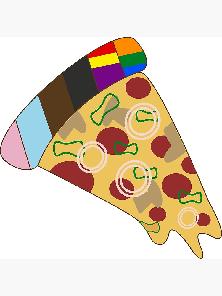 "Pizza Slice All Flag" Poster for Sale by LGBT-Art-Design | Redbubble