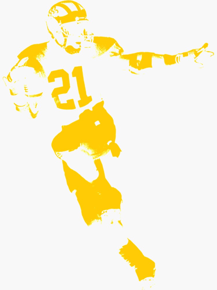 "Desmond heisman howard maize stencil" Sticker for Sale by EmmaMiche ...