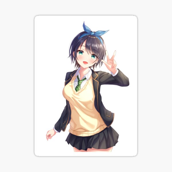 "Ruka Sarashina Rent a girlfriend Fine Art Anime" Sticker for Sale by ...