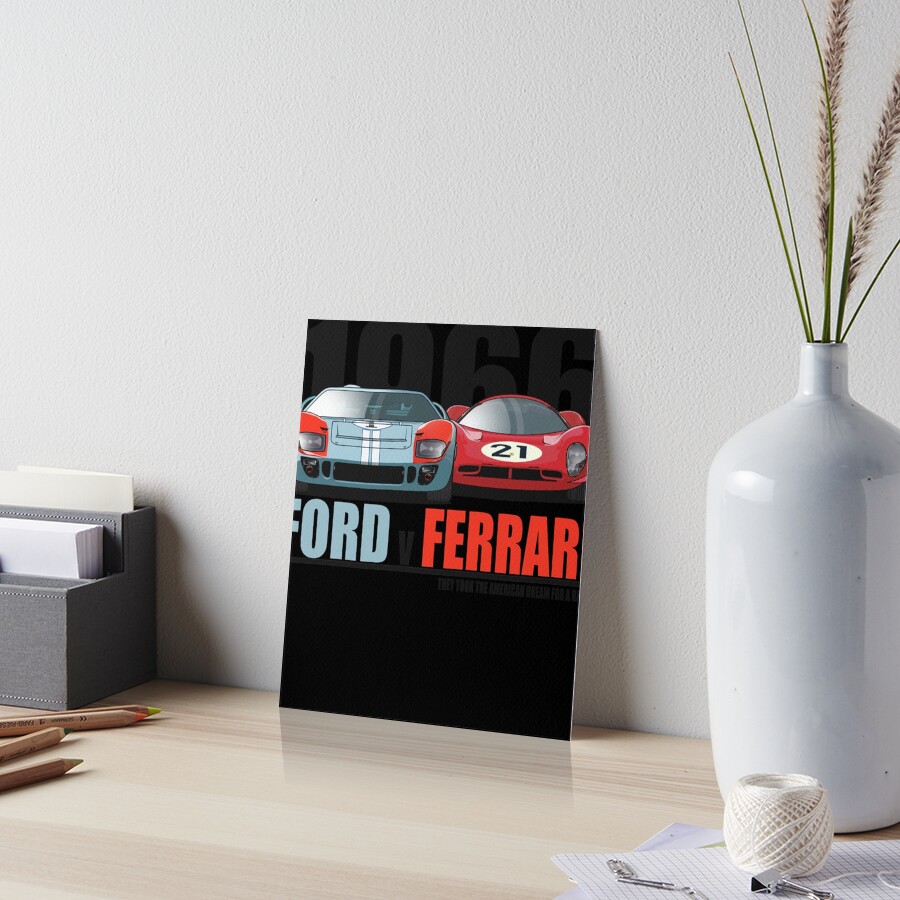 "Ford vs ferrari" Art Board Print for Sale by JoshuaLynch643 | Redbubble