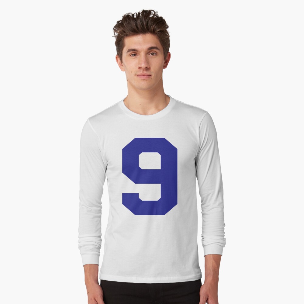 "Number 9, Blue nine, Sports number nine" Sticker for Sale by ...