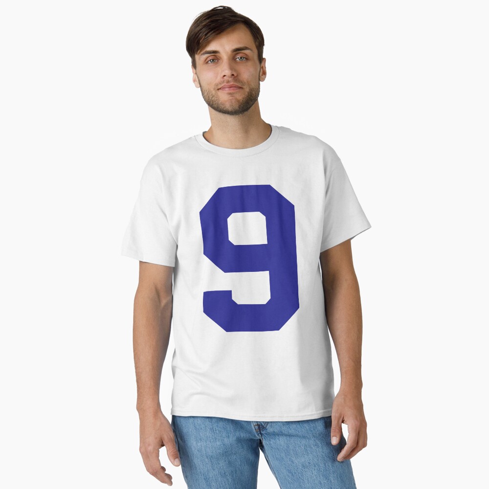 "Number 9, Blue nine, Sports number nine" Sticker for Sale by ...