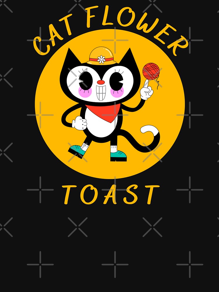 "cat of tasks cartoon, Cat Flower Toast" T-shirt for Sale by Trucker10 ...