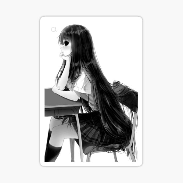 "Cute Dark Girl" Sticker for Sale by Juanscorner | Redbubble