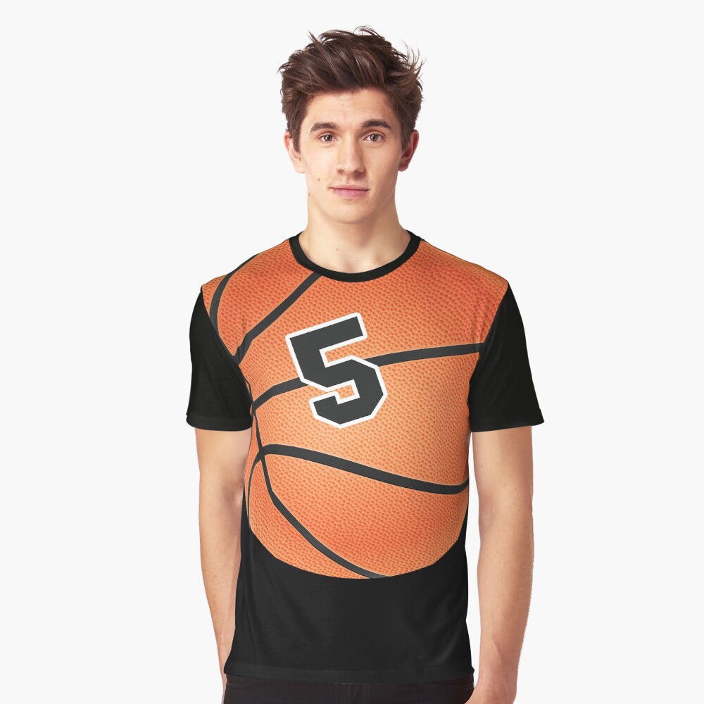 "Basketball ball number 5, five" Sticker for Sale by TheCultStuff ...