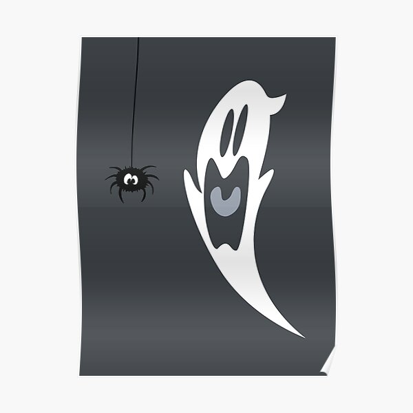 "Halloween Wimpy Ghost" Poster for Sale by thewishdesigns | Redbubble