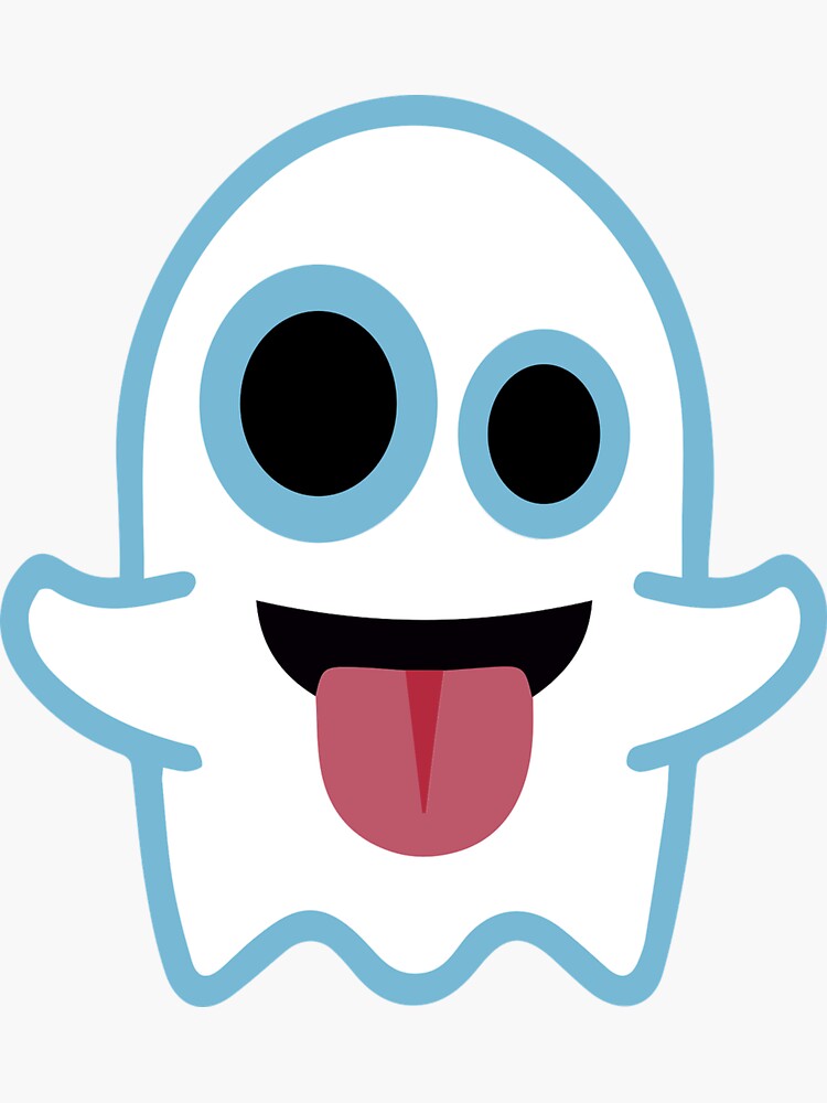 "Silly ghost face - Halloween ghoul" Sticker for Sale by Funblast ...