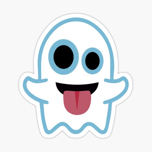 "Silly ghost face - Halloween ghoul" Sticker for Sale by Funblast ...