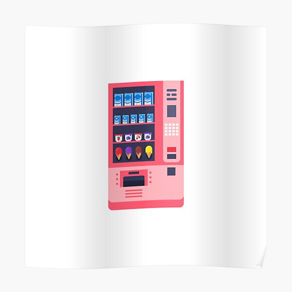 "Pink japanese vending machine " Poster for Sale by yasserbouaichi ...