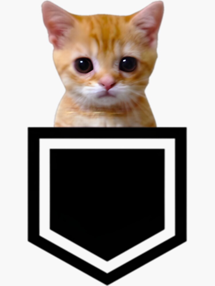 "El Gato Sad Munchkin Kitty Cat Meme Essential " Sticker for Sale by ...