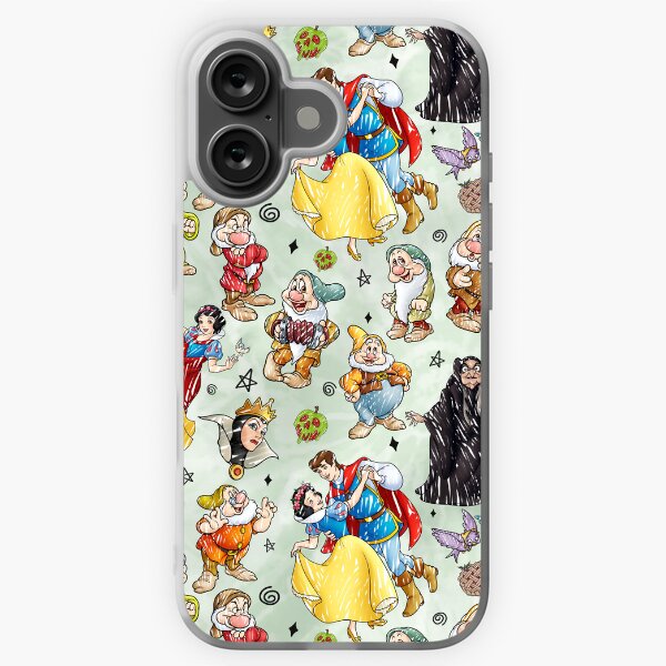 "Snow White And The Seven Dwarfs Sketched" iPhone Case for Sale by ...
