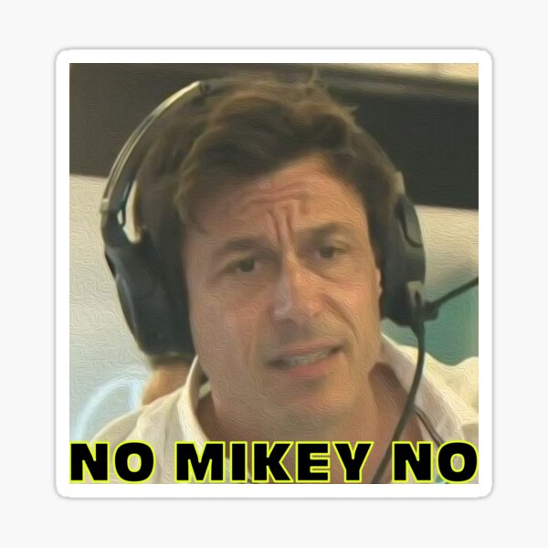 "No Mikey No - Formula 1 Oil Paint" Sticker for Sale by Harley-Jay ...