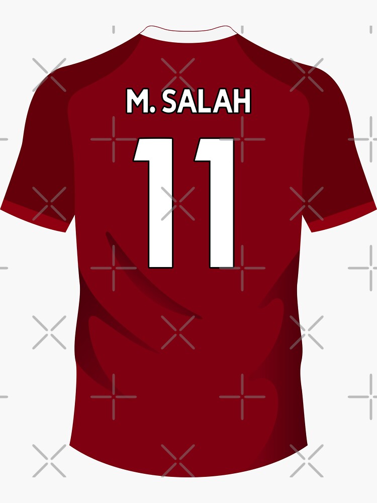 "Salah Hand Made Jersey" Sticker for Sale by cartmaxx2 | Redbubble