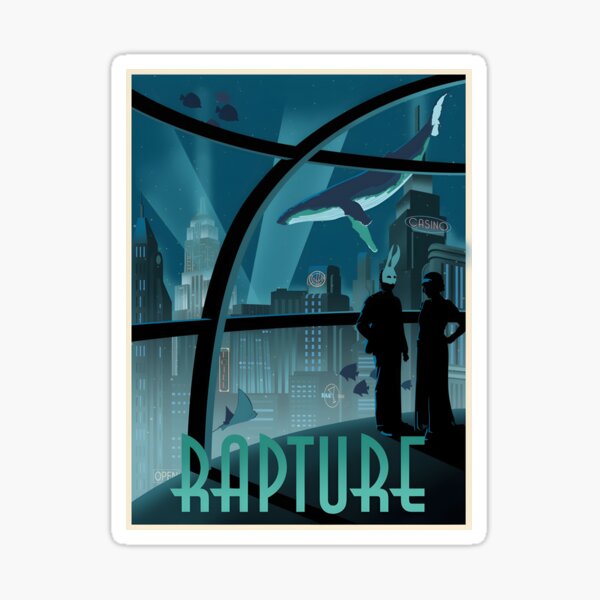 "Bioshock Rapture Poster Classic " Sticker for Sale by helviomafohoi ...
