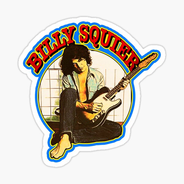 "billy squier 1970s Classic vintage Custom Art Essential " Sticker for ...