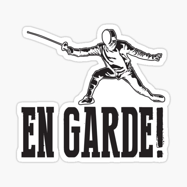 "Fencing - En garde!" Sticker by nektarinchen | Redbubble